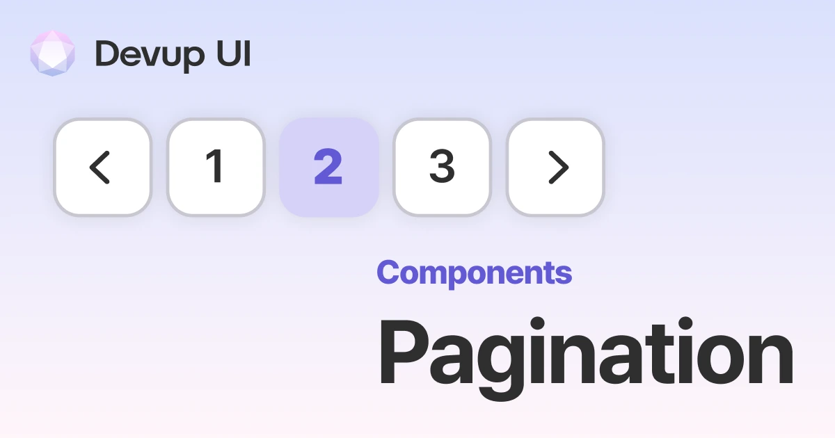 Devup UI - Pagination