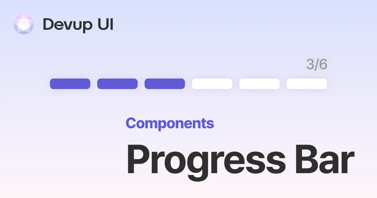 Devup UI - Progress Bar