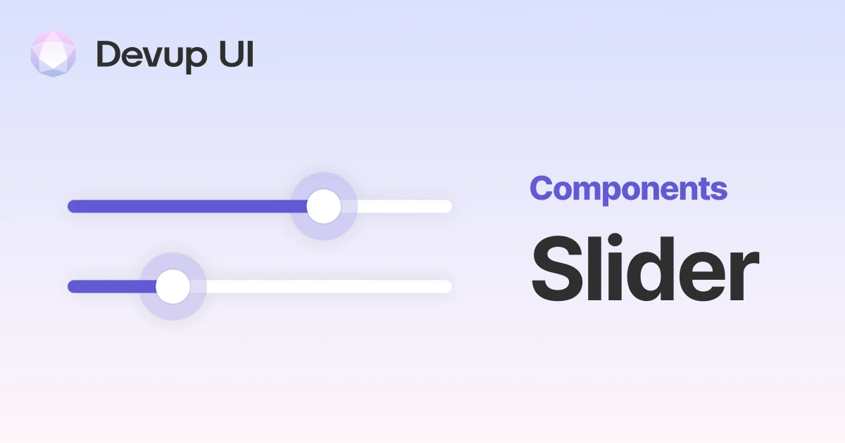 Devup UI - Slider
