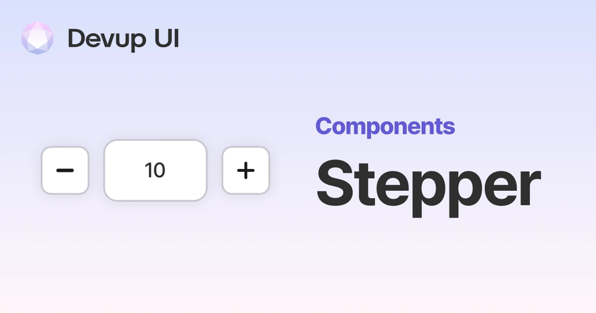 Devup UI - Stepper