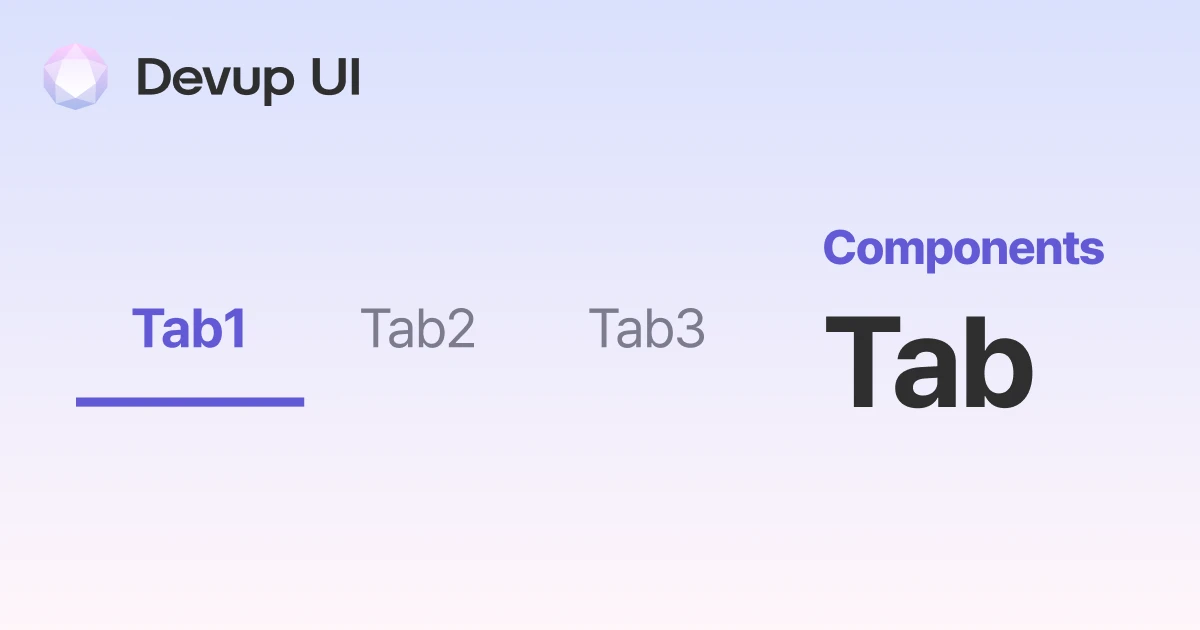 Devup UI - Tab
